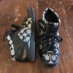 Women's Black Coach High Top Sneakers on Poshmark